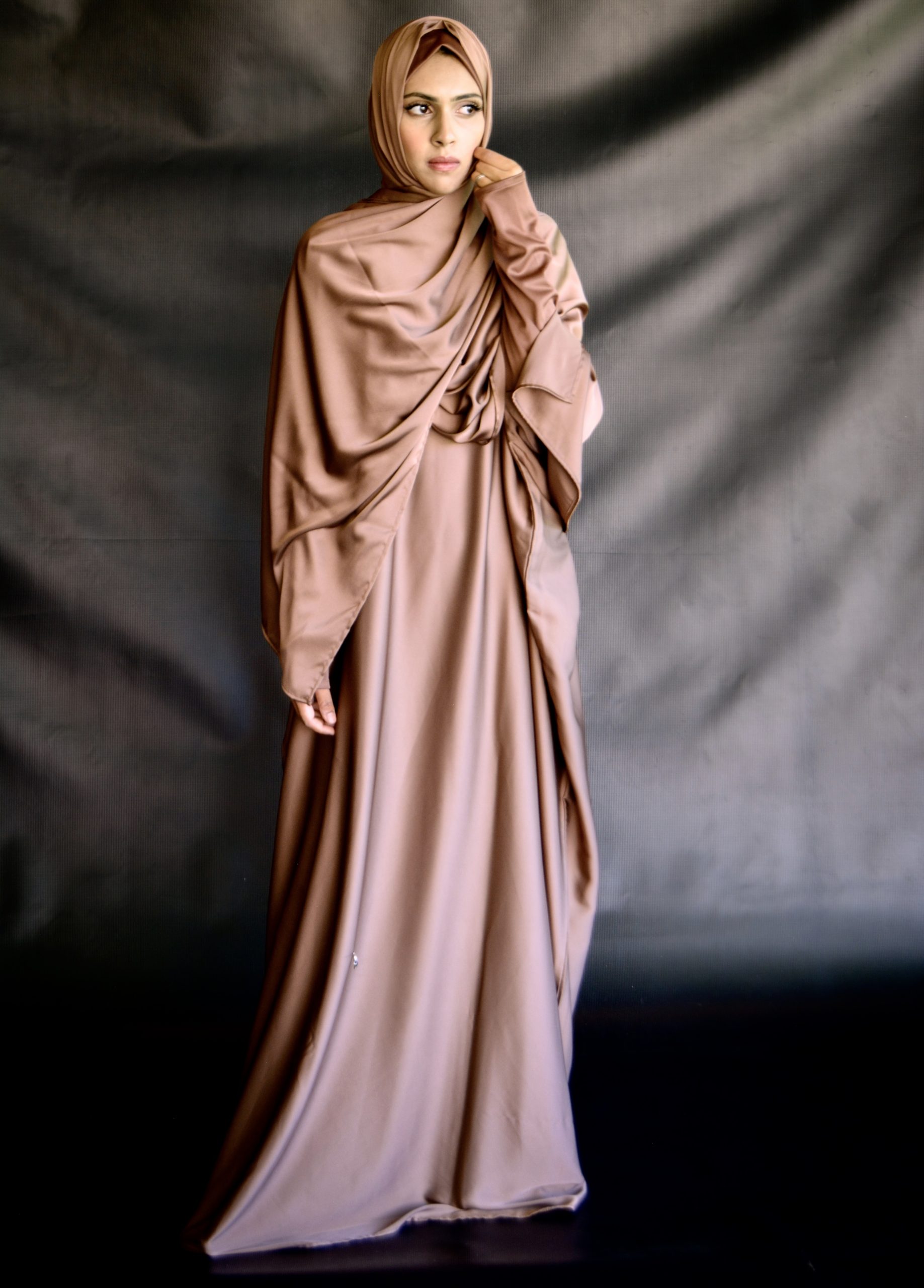 All-In-One Jilbab – Vintage / Taupe – Serene Premium